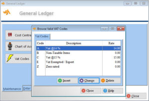 General Ledger Control - Key Performance Indicators - Win Accounting